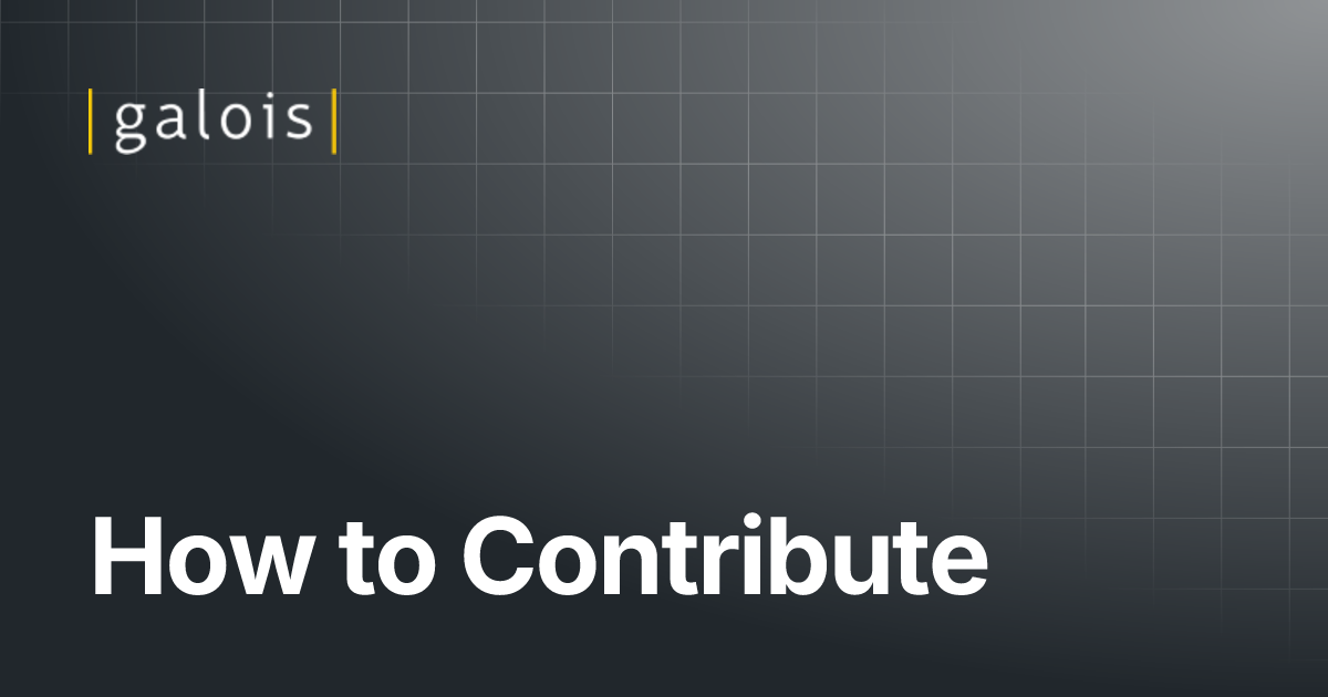 How to Contribute | SAW | Galois Docs